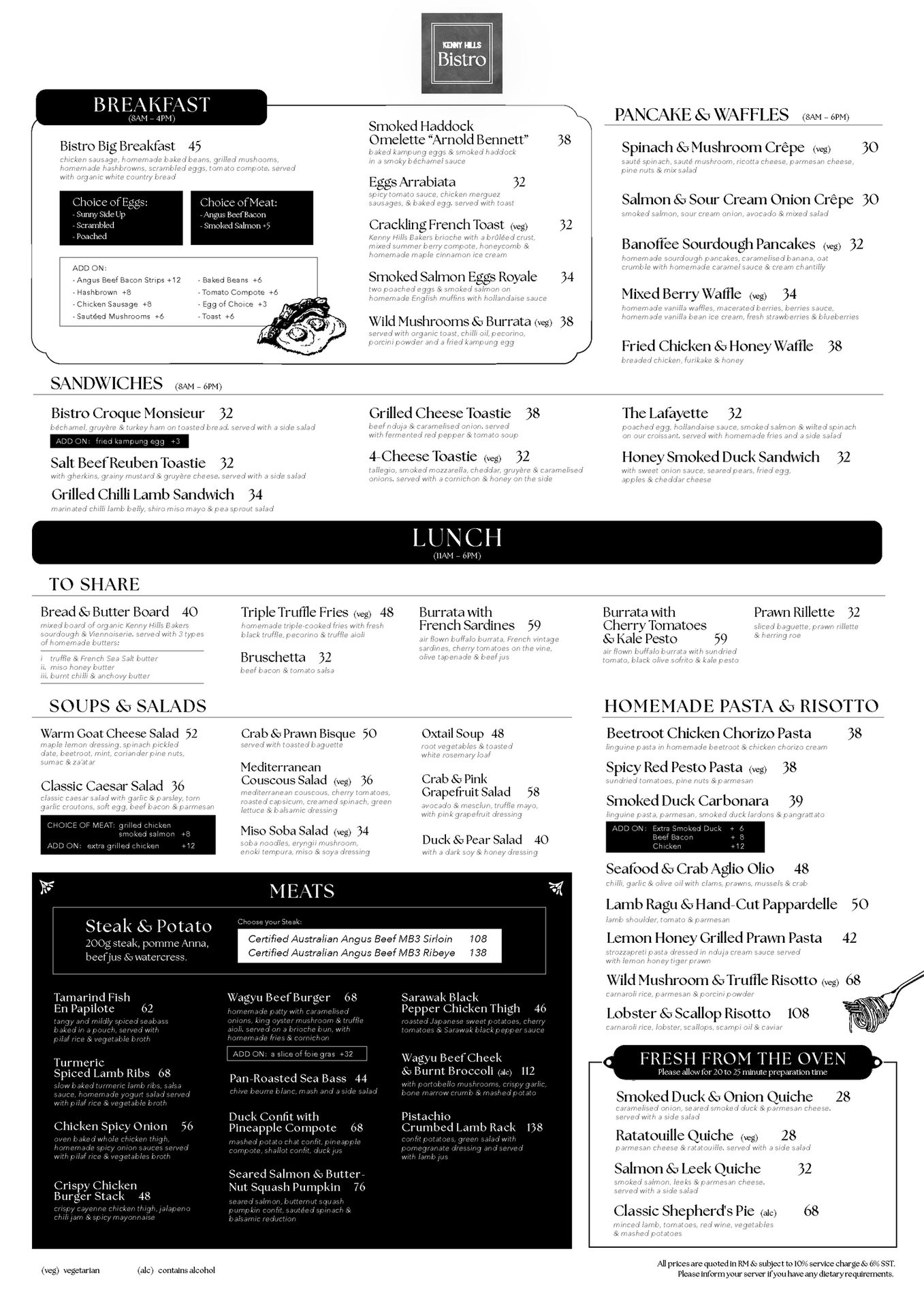 Menu - Kenny Hills Bistro