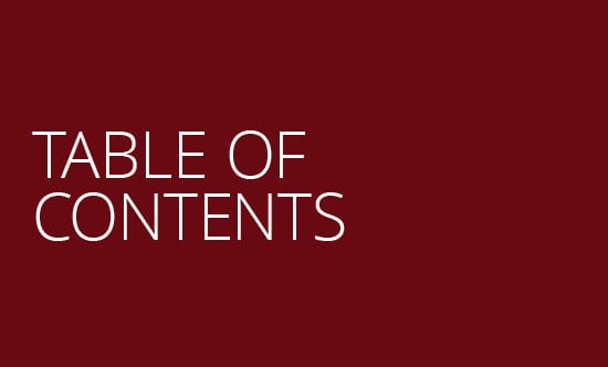 Table of Contents
