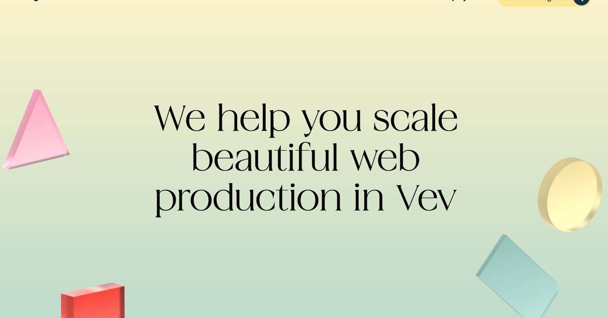 Vev launches v³design: a new in-house creative agency