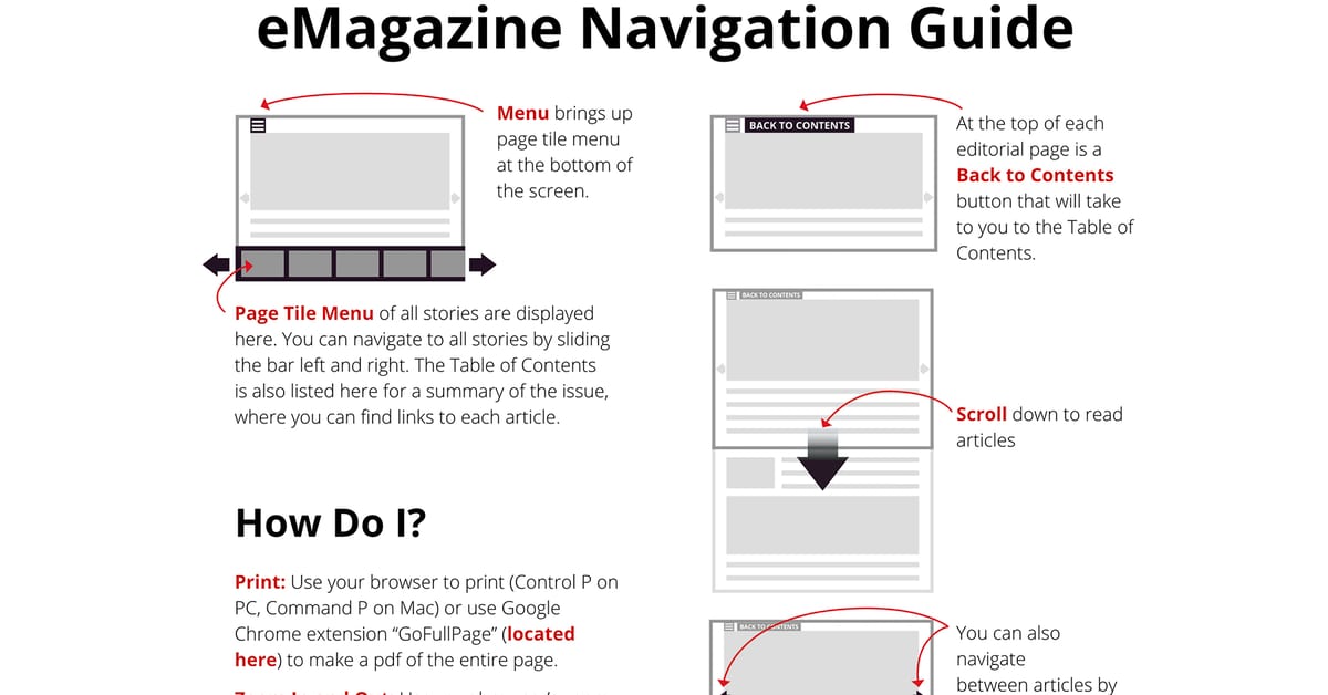 eMagazine Help Guide