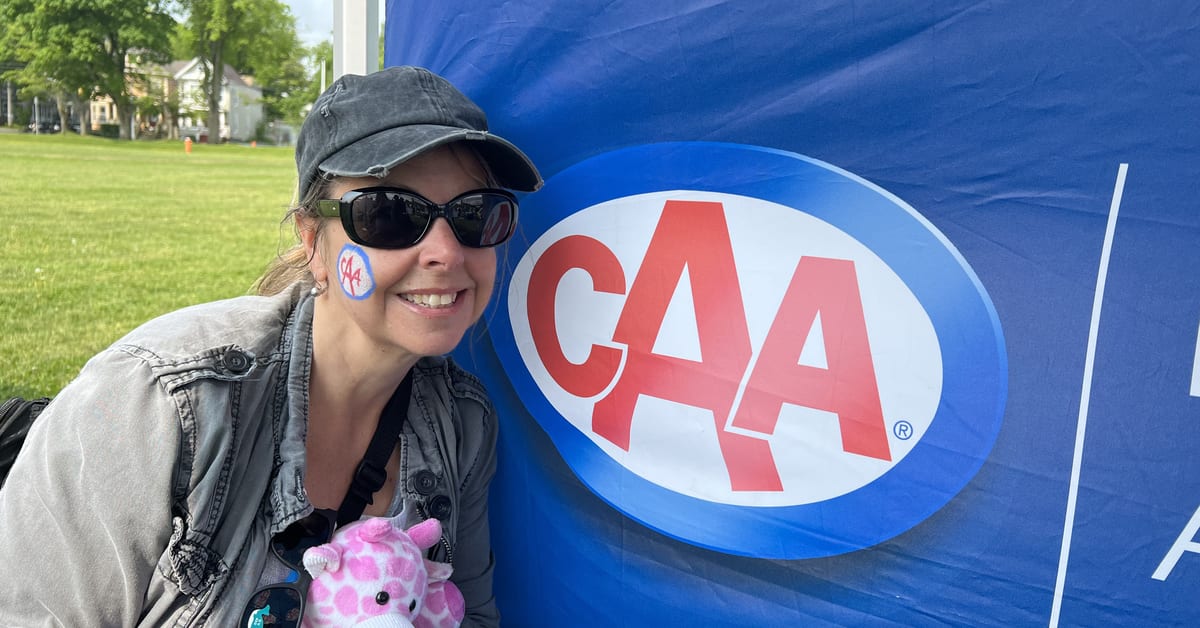 Staff rock the PJ Walk