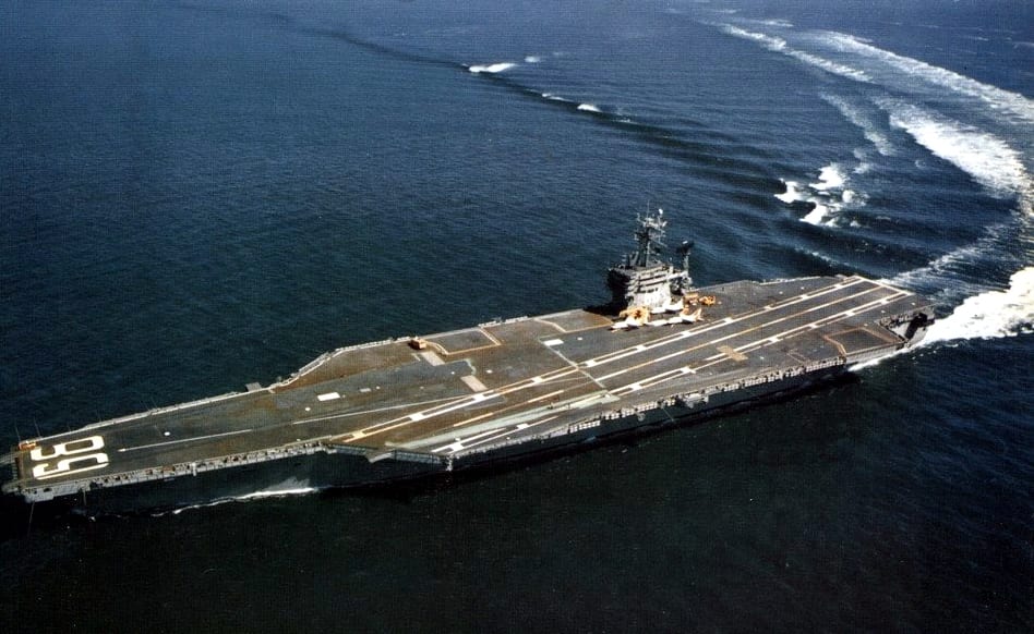 uss nimitz side view