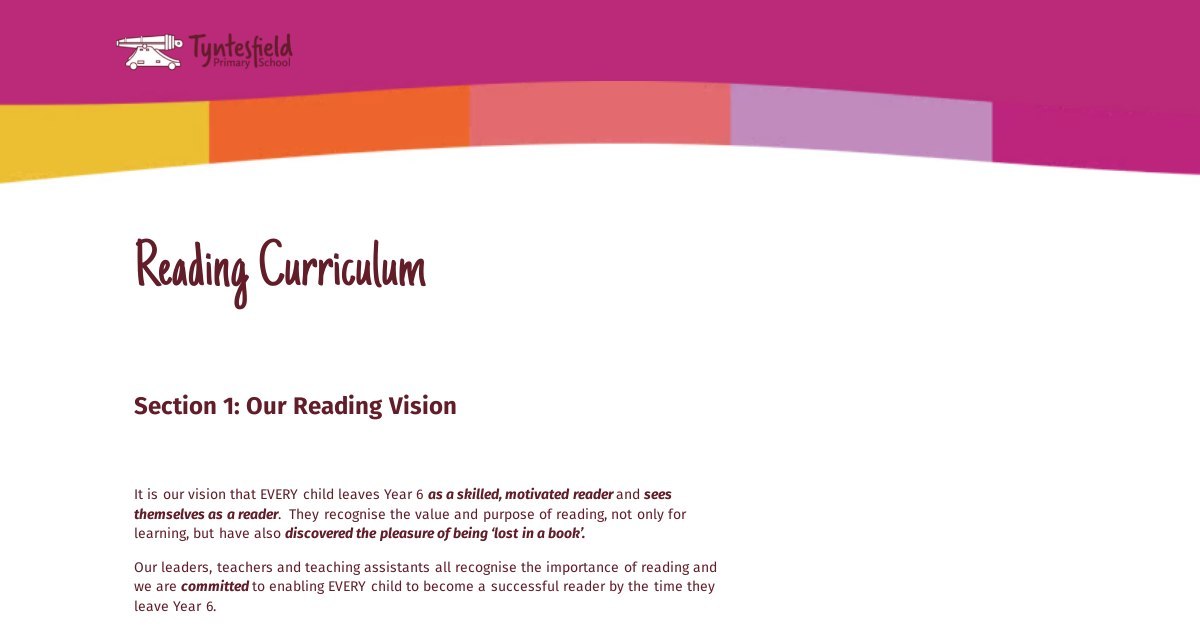 Reading Curriculum