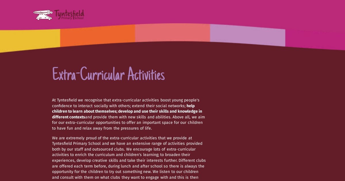 Extra Curricular Activities