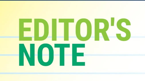 Editors Note