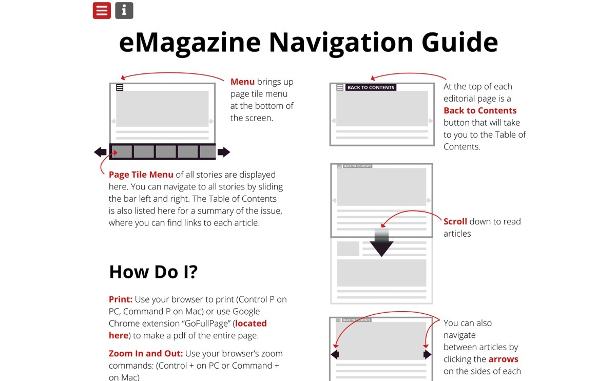 eMagazine Help Guide